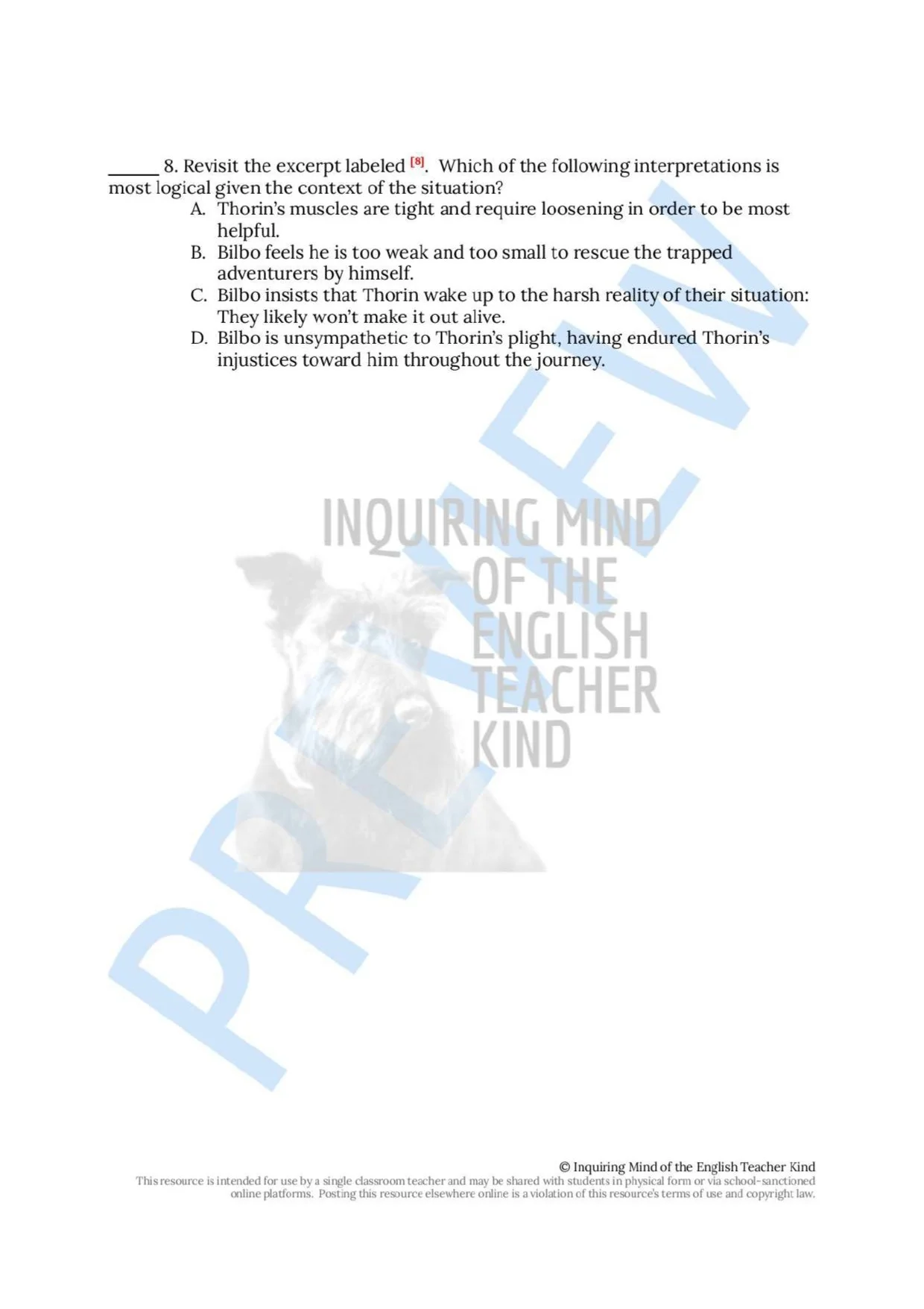 The Hobbit Mega Bundle of Quizzes, Close Readings, Vocab Games ...