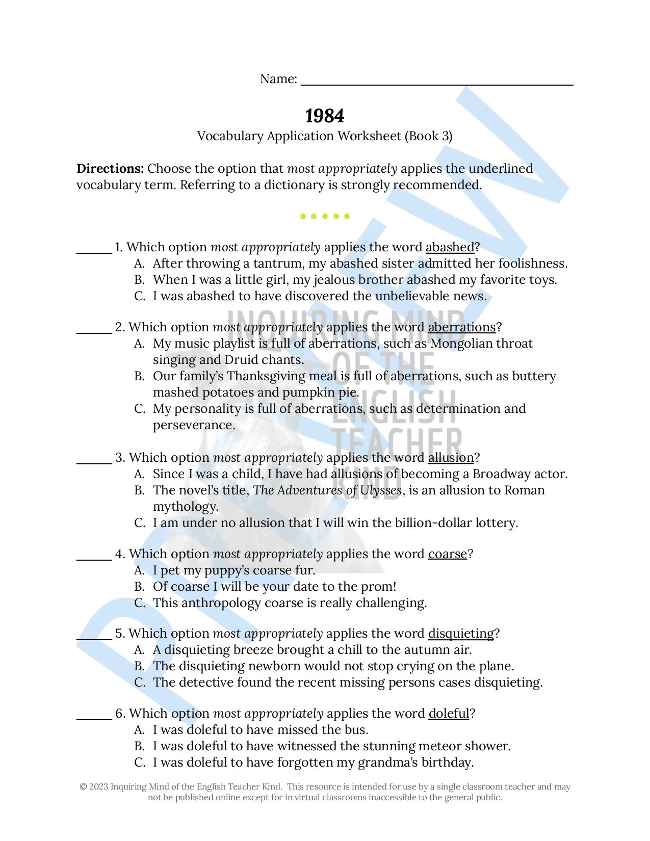Othello Quiz and Close Reading Worksheets Bundle by Inquiring Mind of ...