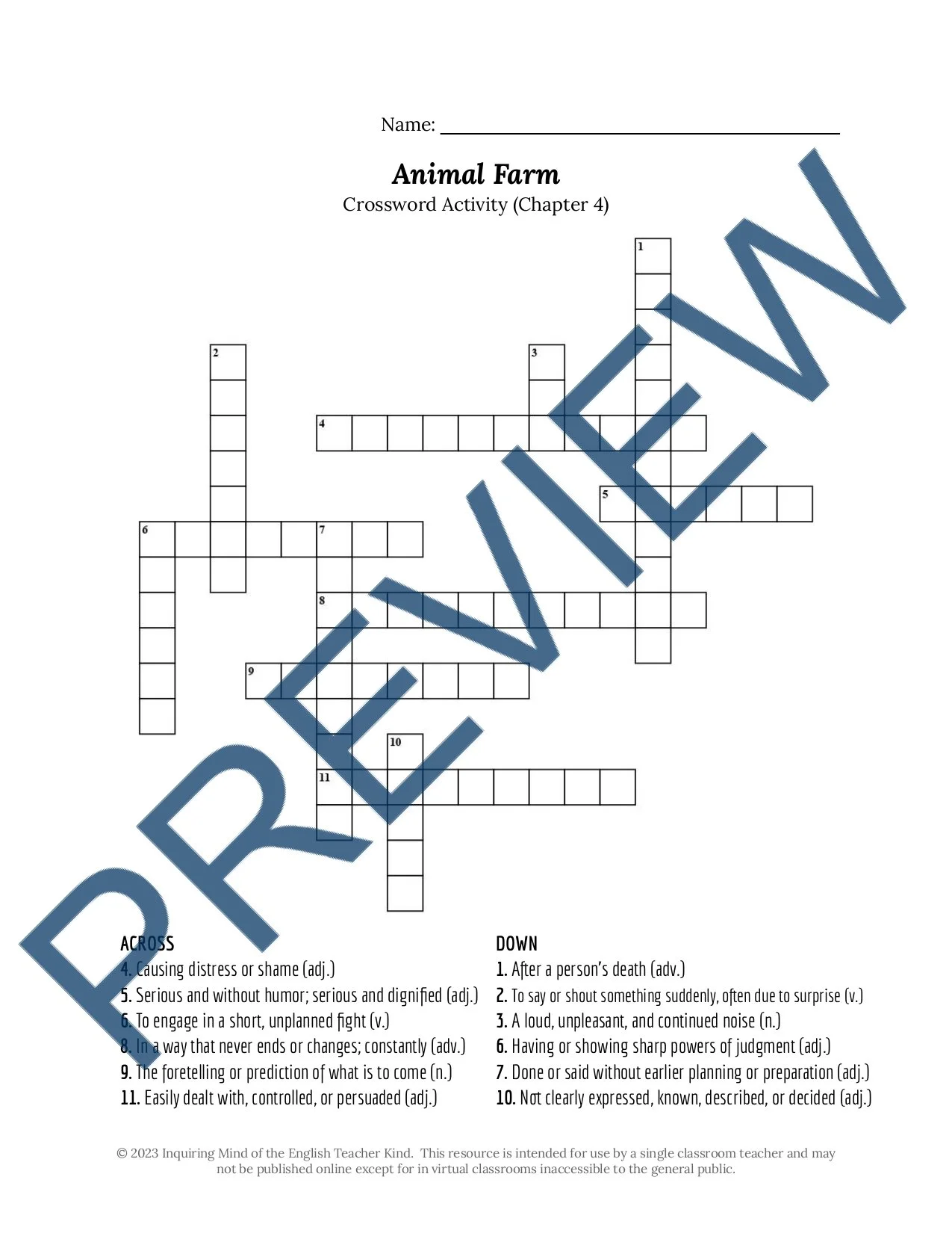 Animal Farm Quiz, Close Reading, and Vocabulary Games Bundle for ...