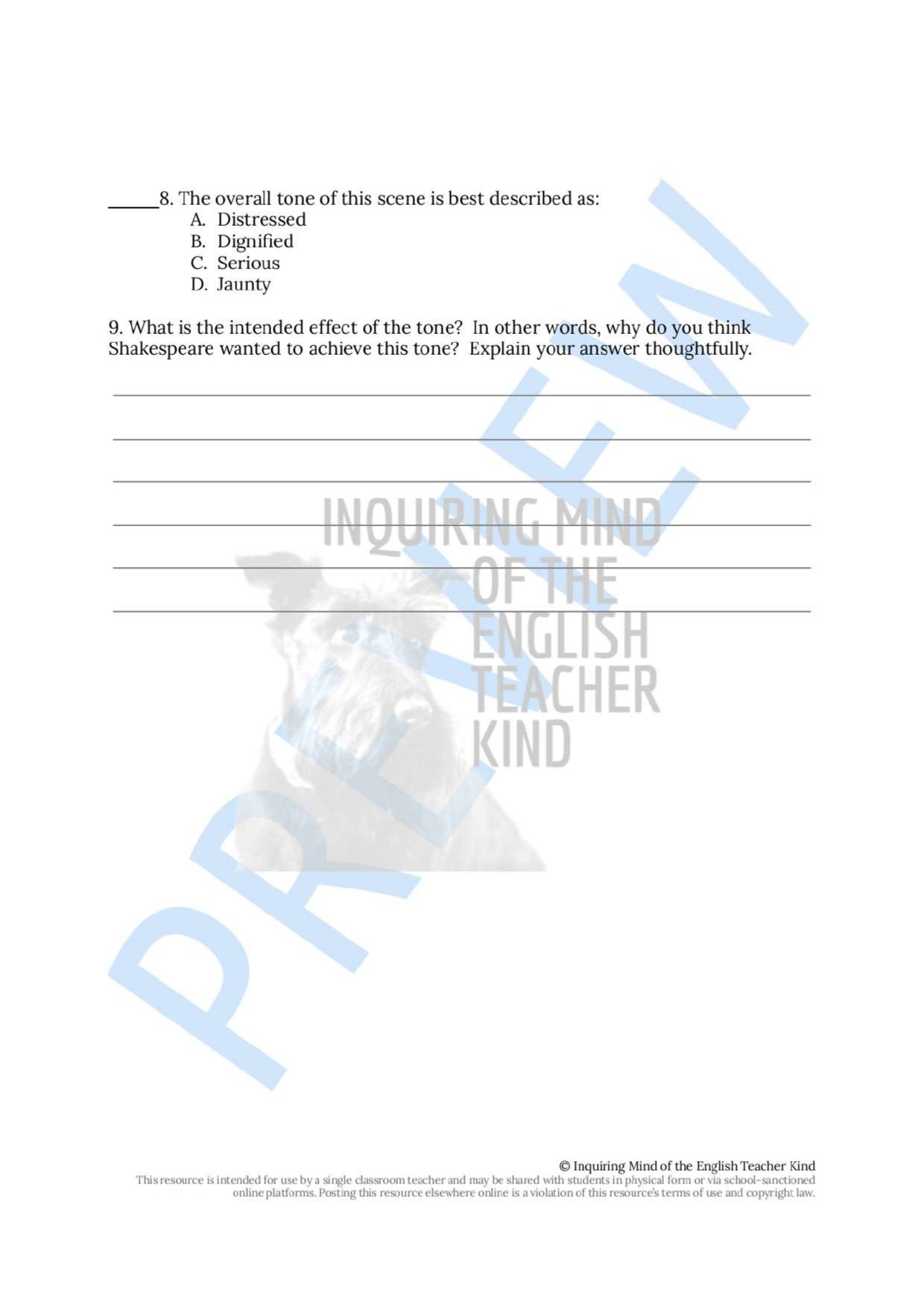 Romeo and Juliet Close Reading Analysis Worksheets Bundle with Answer ...