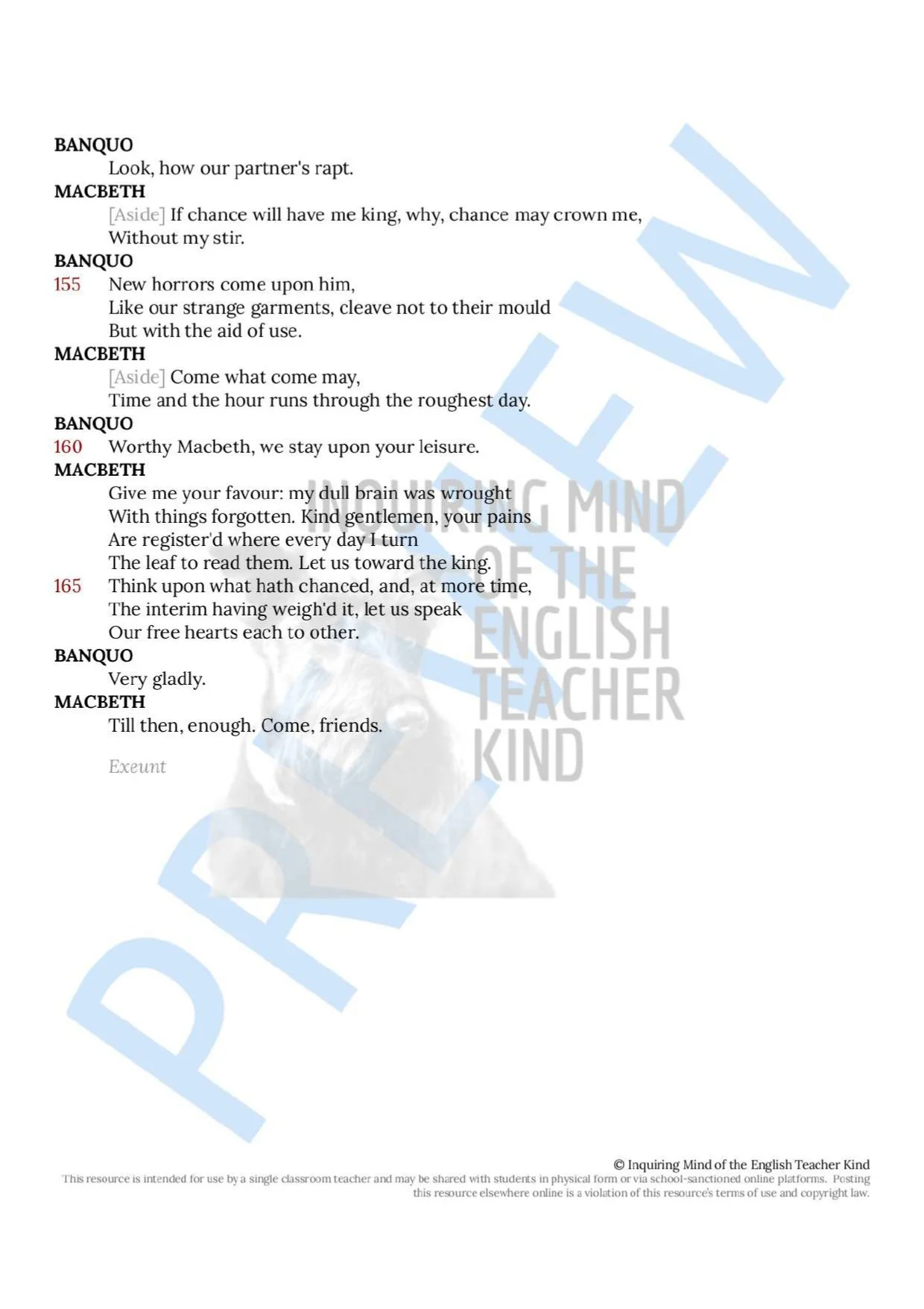 Macbeth Act 1 Quiz and Close Reading Worksheets Bundle by Inquiring ...