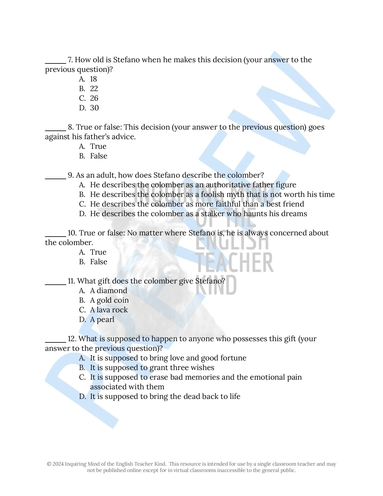 "The Little Mermaid" Quiz, Close Reading Activities, and Vocabulary ...