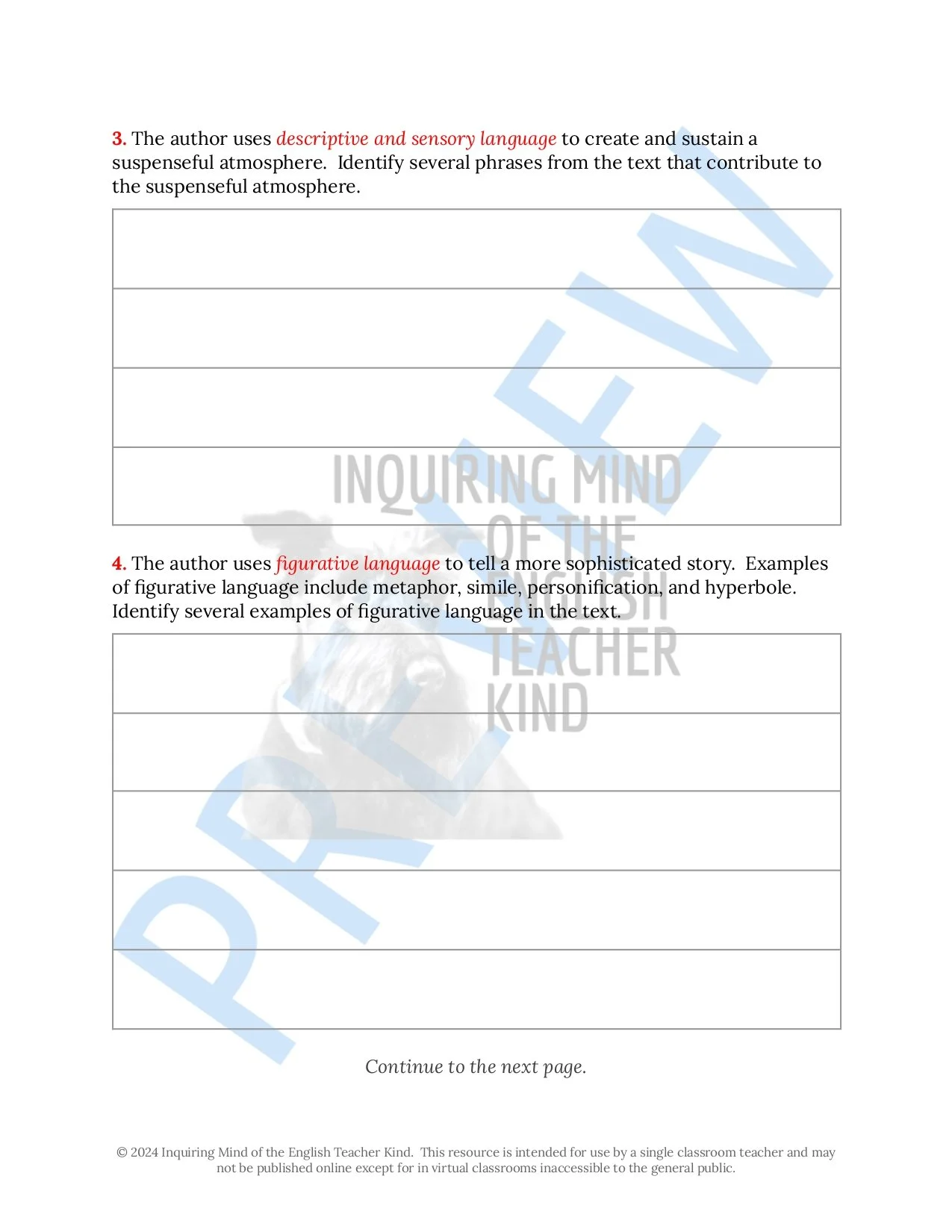 "The Interlopers" by Saki Quiz, Close Reading, and Vocabulary ...