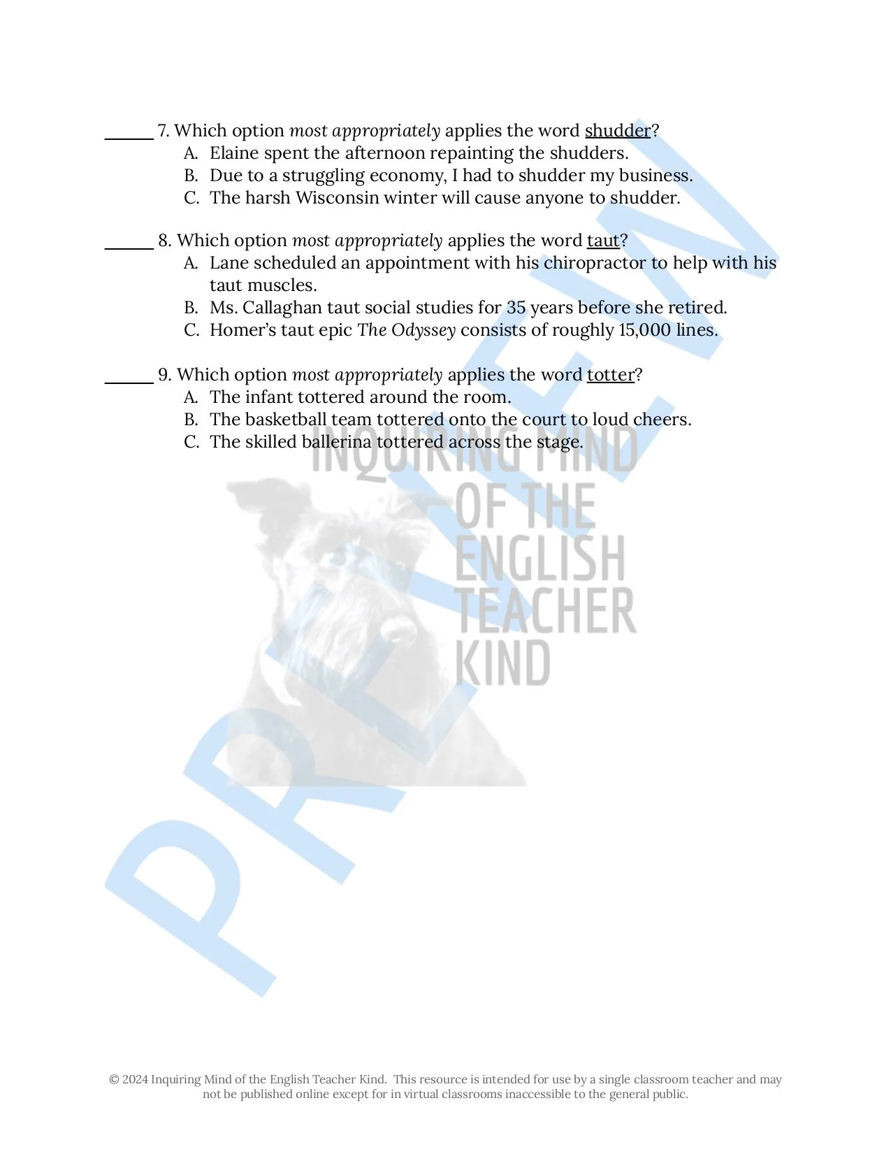 "Contents of the Dead Man's Pocket" by Jack Finney Quiz, Close Reading ...