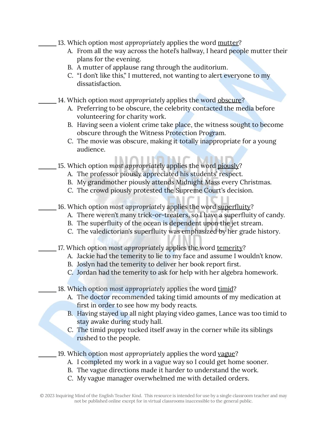"The Kiss" by Anton Chekhov Quiz, Close Reading, and Vocabulary Games ...