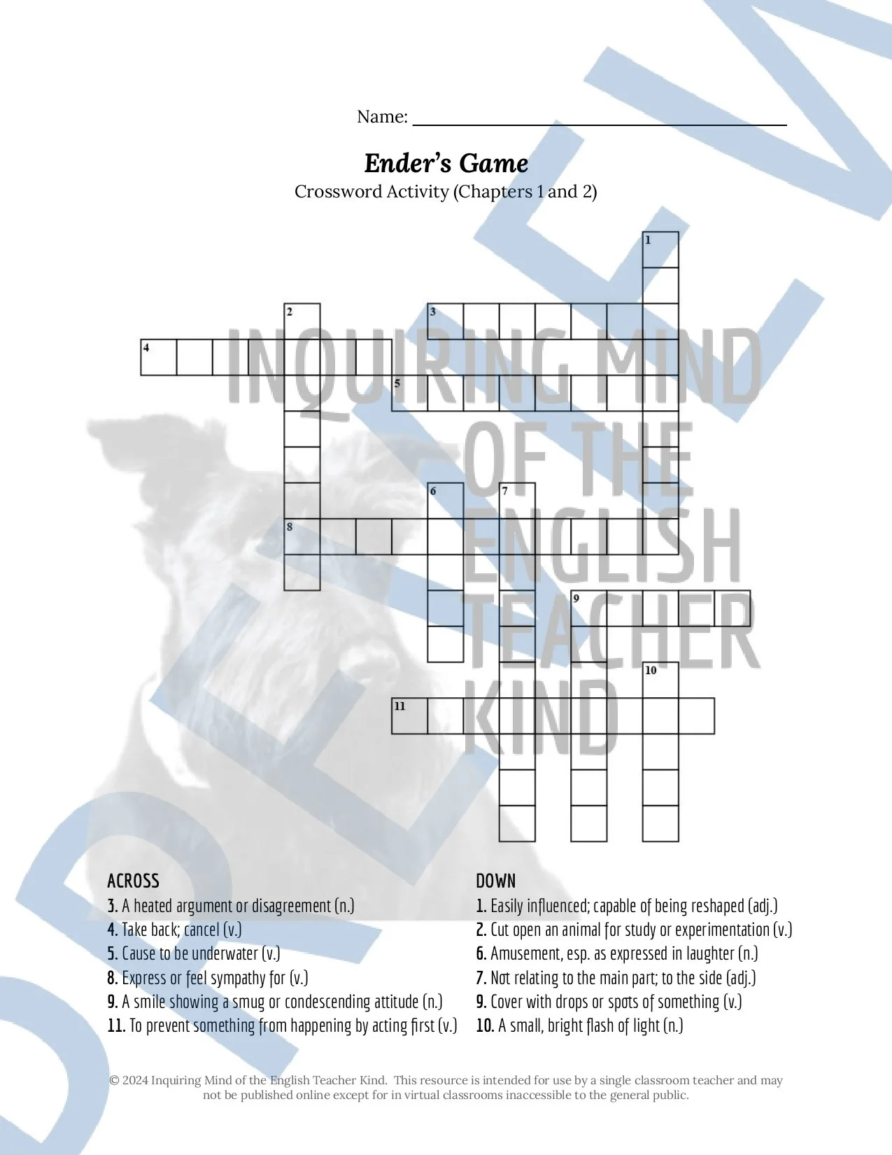 Ender's Game Bundle of Quizzes, Worksheets, Research Projects, Test ...