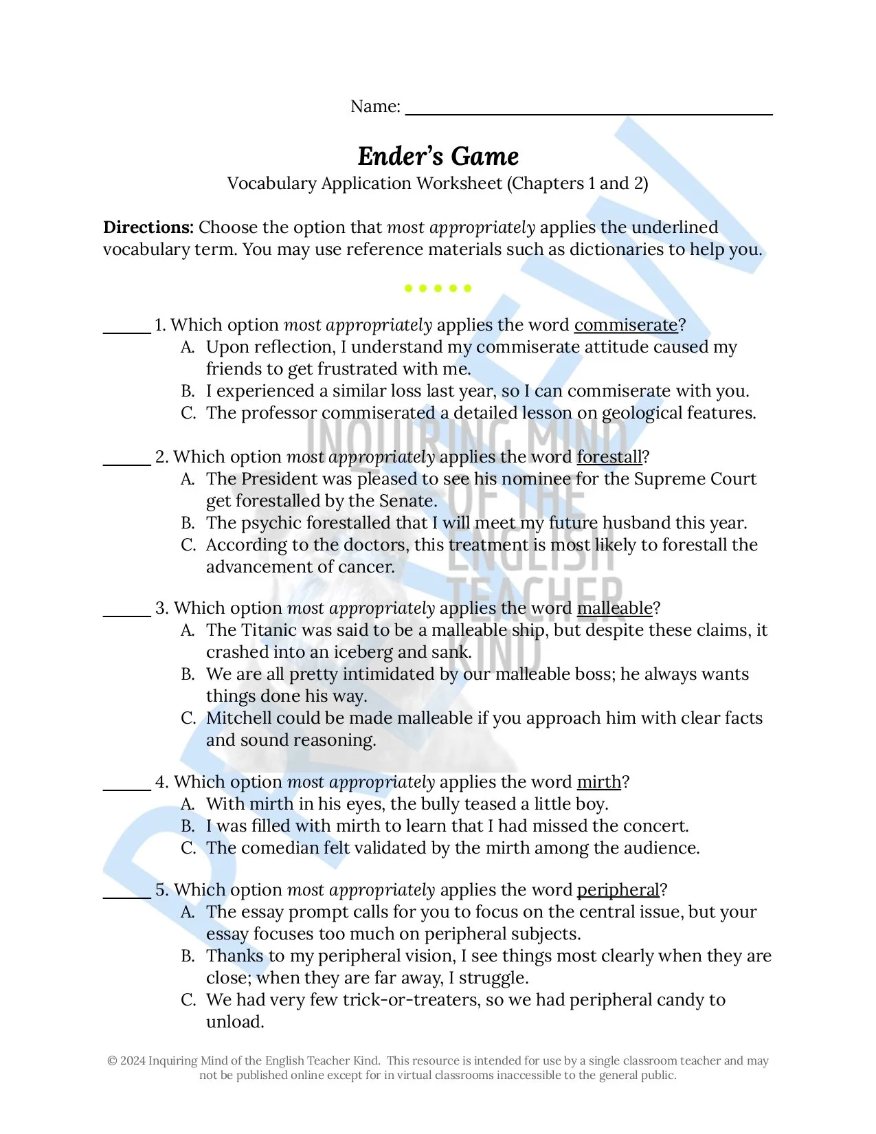 "The Little Mermaid" Quiz, Close Reading Activities, and Vocabulary ...