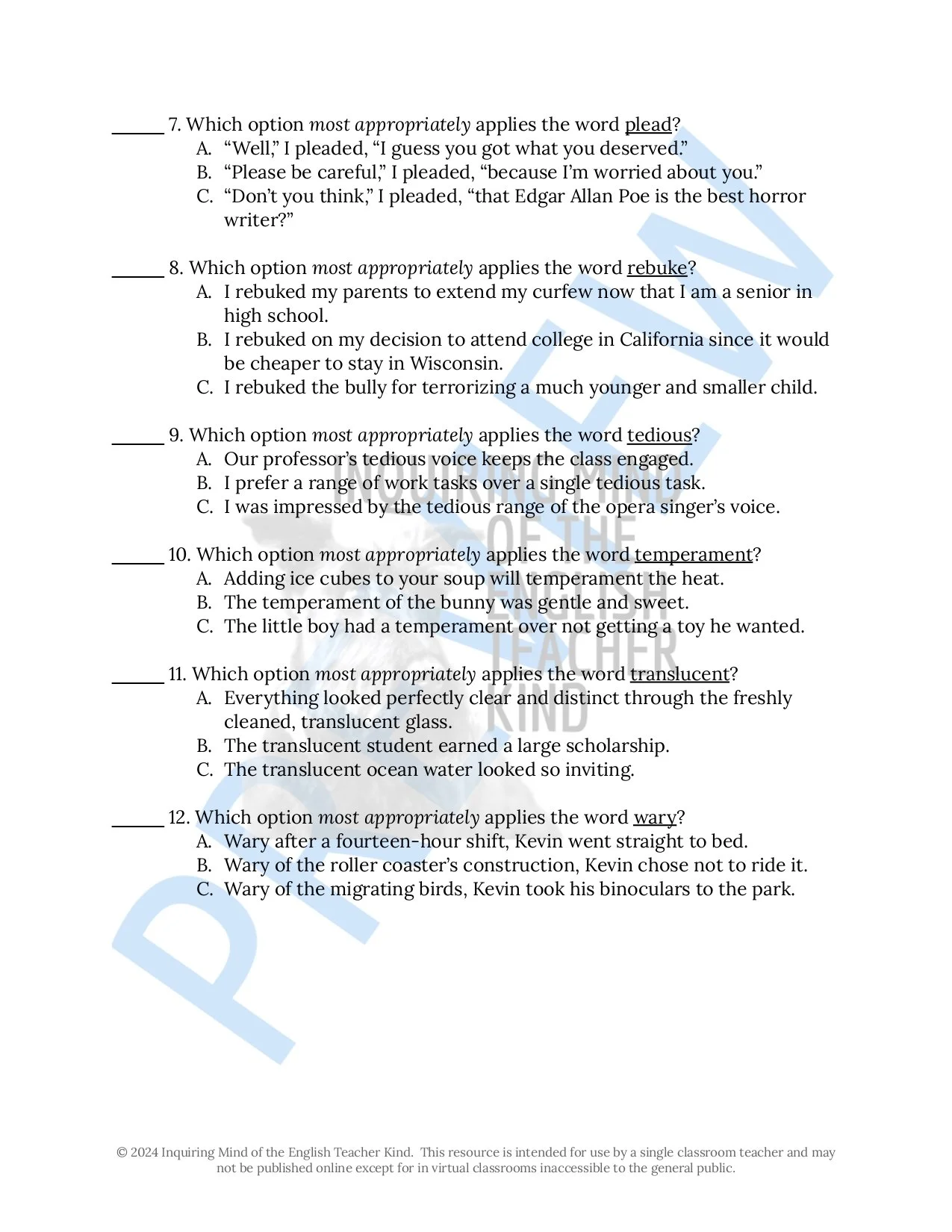 Ender's Game by Orson Scott Card Vocabulary Games Bundle for High ...