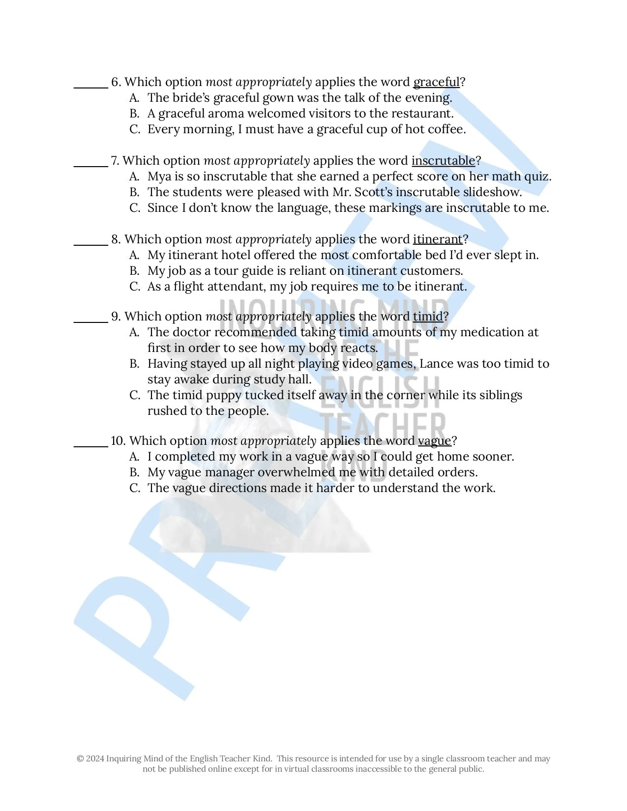Ender's Game by Orson Scott Card Vocabulary Games Bundle for High ...