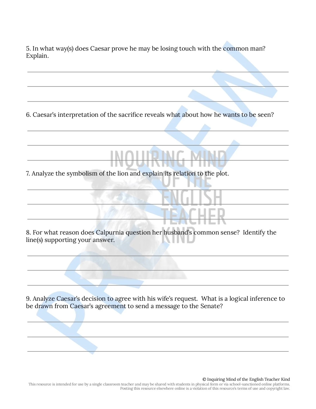 Julius Caesar Quizzes, Close Reading Worksheets, Vocabulary Games, and ...
