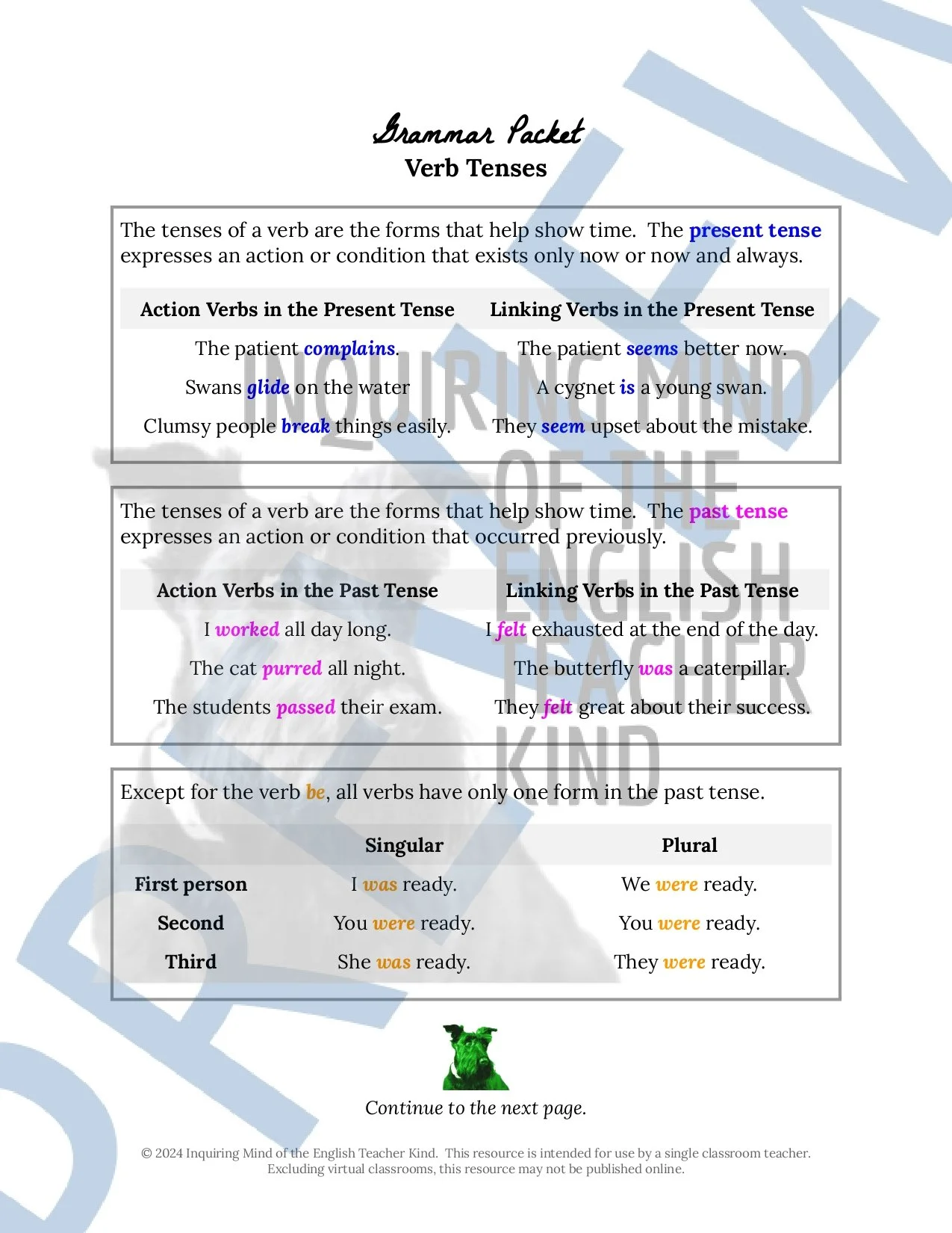 Grammar Practice Worksheet on Pronoun-Antecedent Agreement for High ...