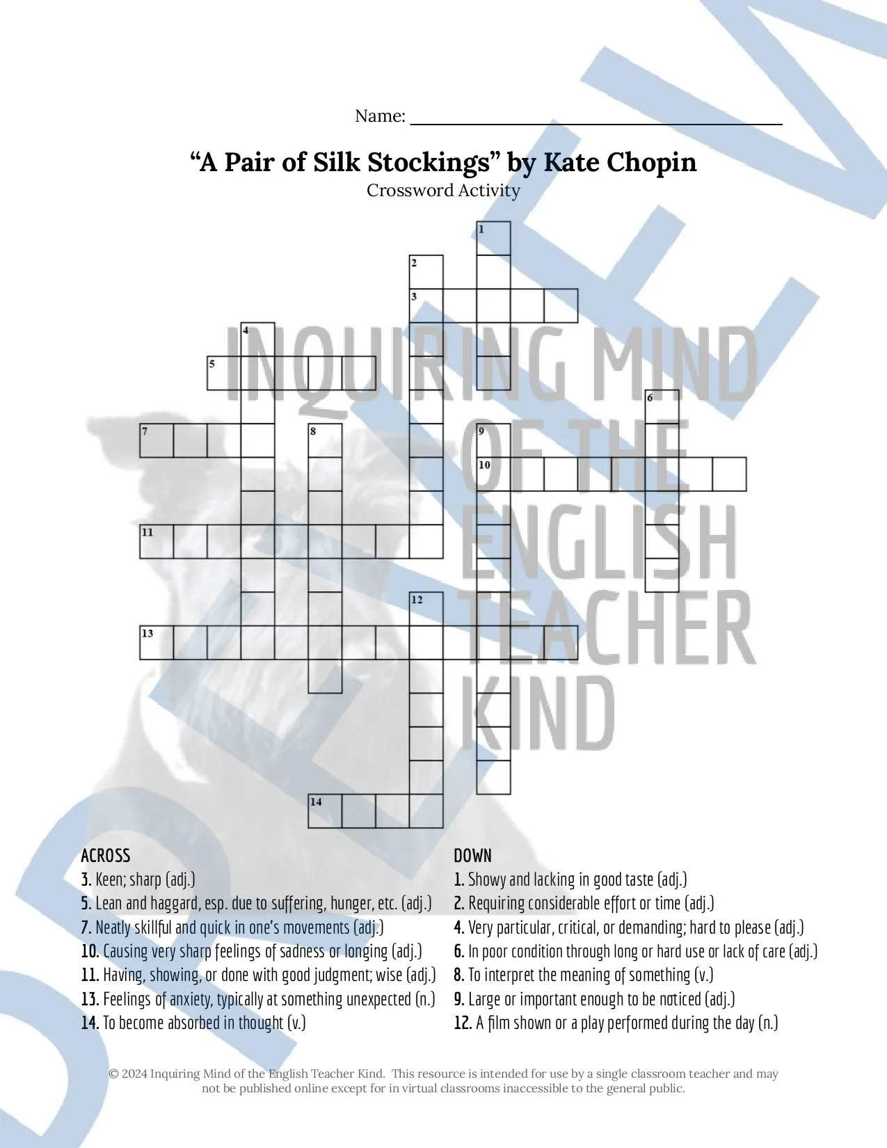 Short Stories by Kate Chopin Quizzes, Close Reading Activities, and ...