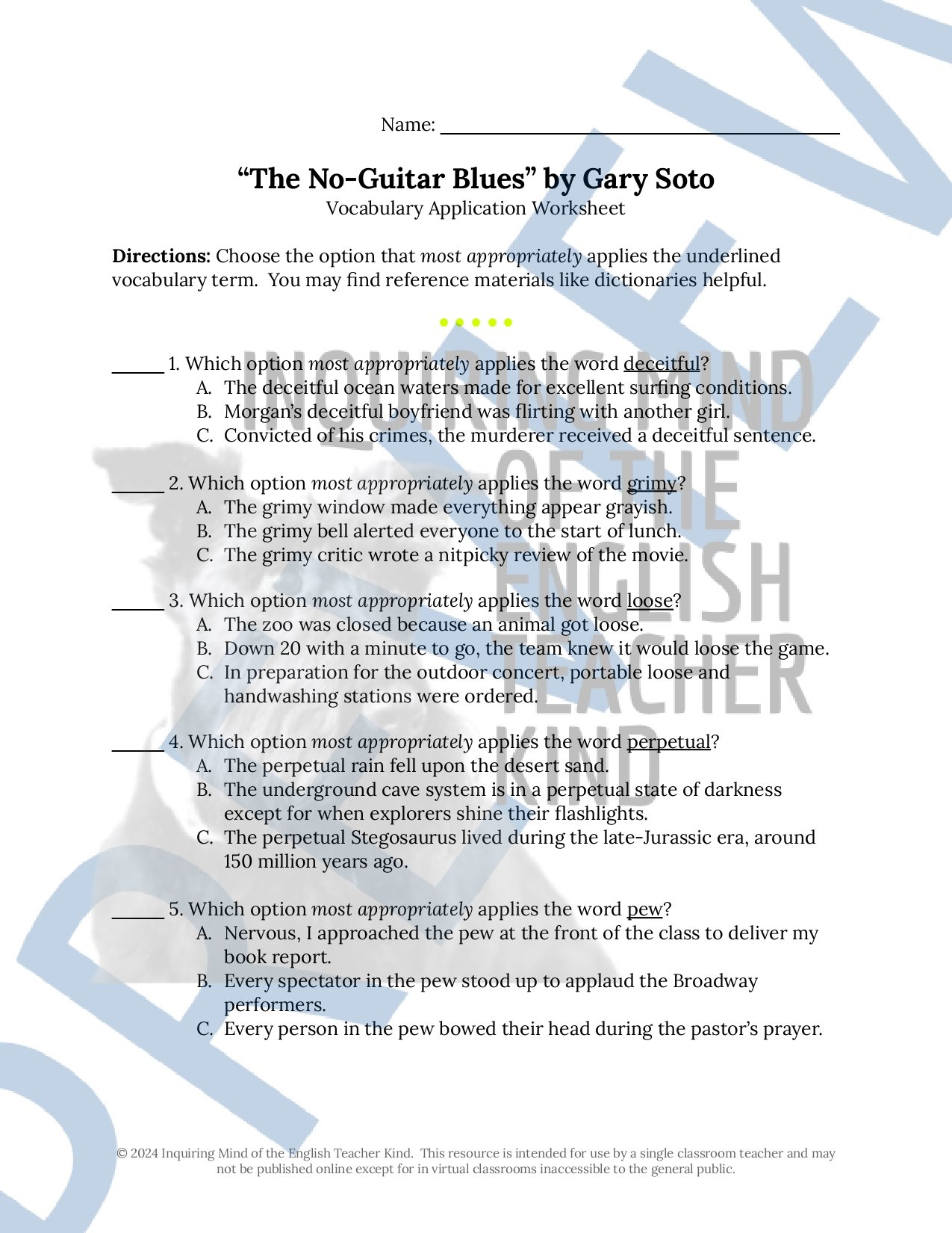 Short Stories by Gary Soto Quizzes, Close Reading Activities, and ...
