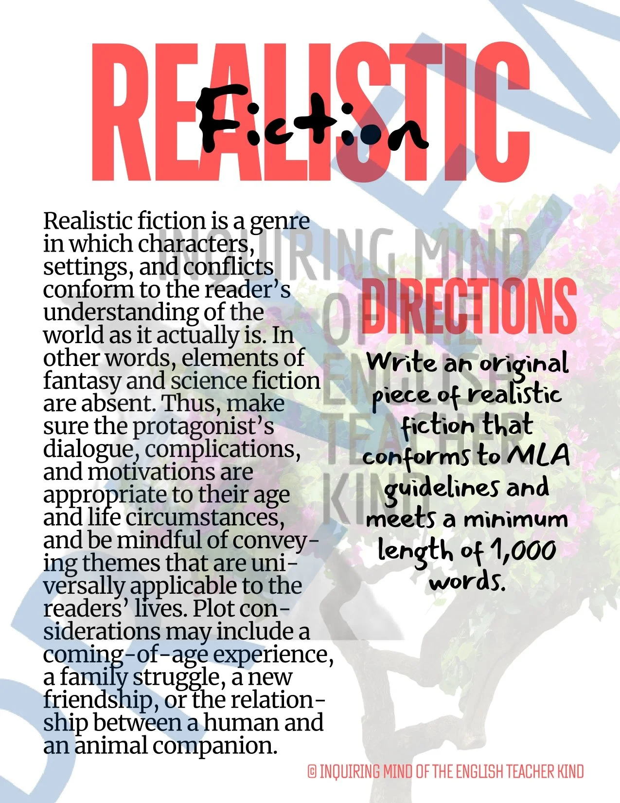 High School Creative Writing Complete Semester Curriculum and Materials ...