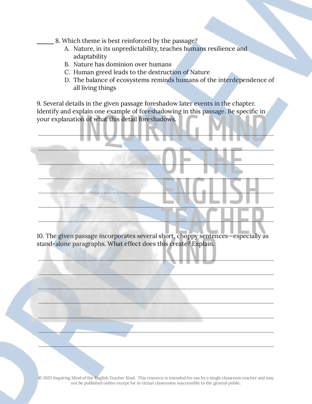 Jurassic Park Quizzes, Analysis Worksheets, Vocabulary Games, Project ...