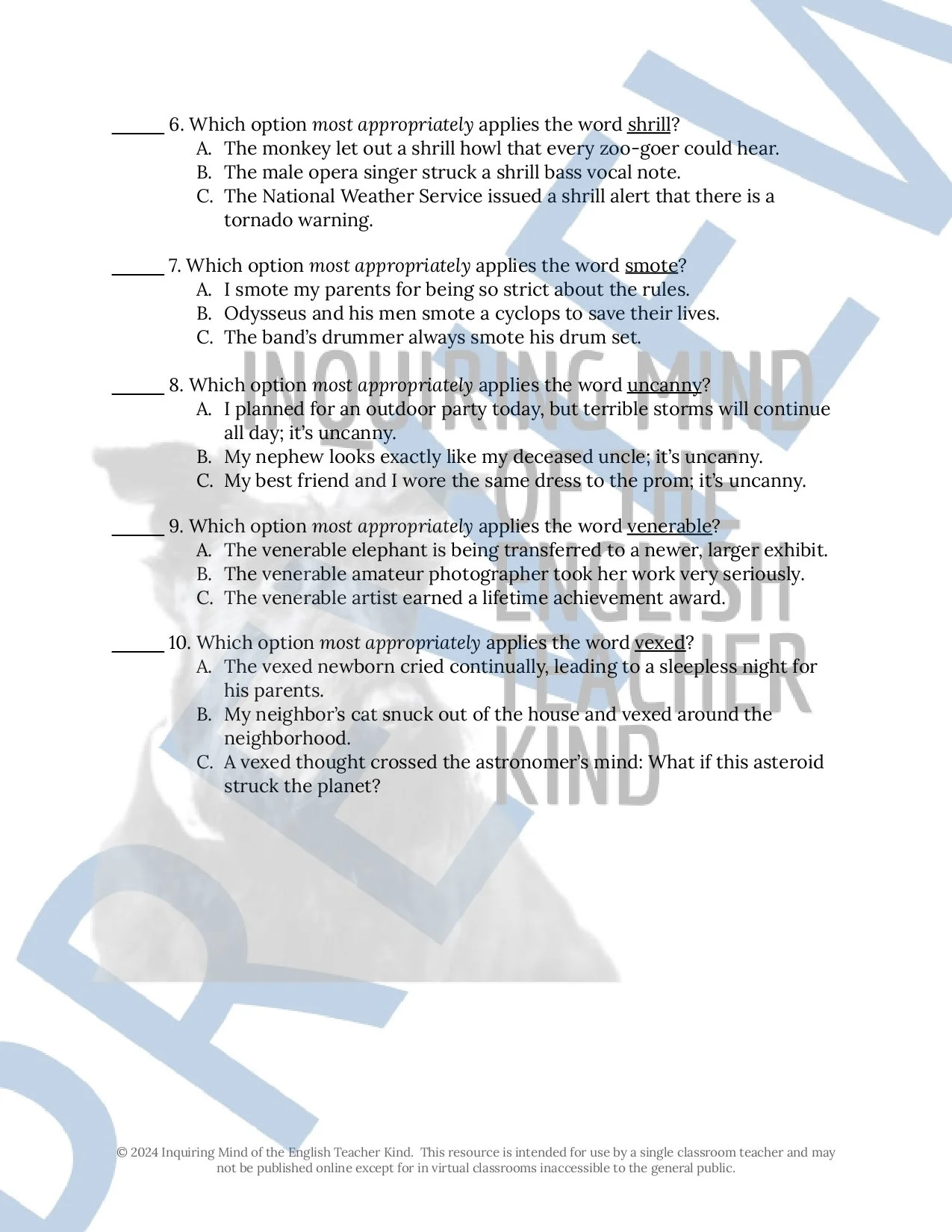 The Hobbit Quiz, Close Reading, and Vocabulary Games Bundle (Chapters 3 ...