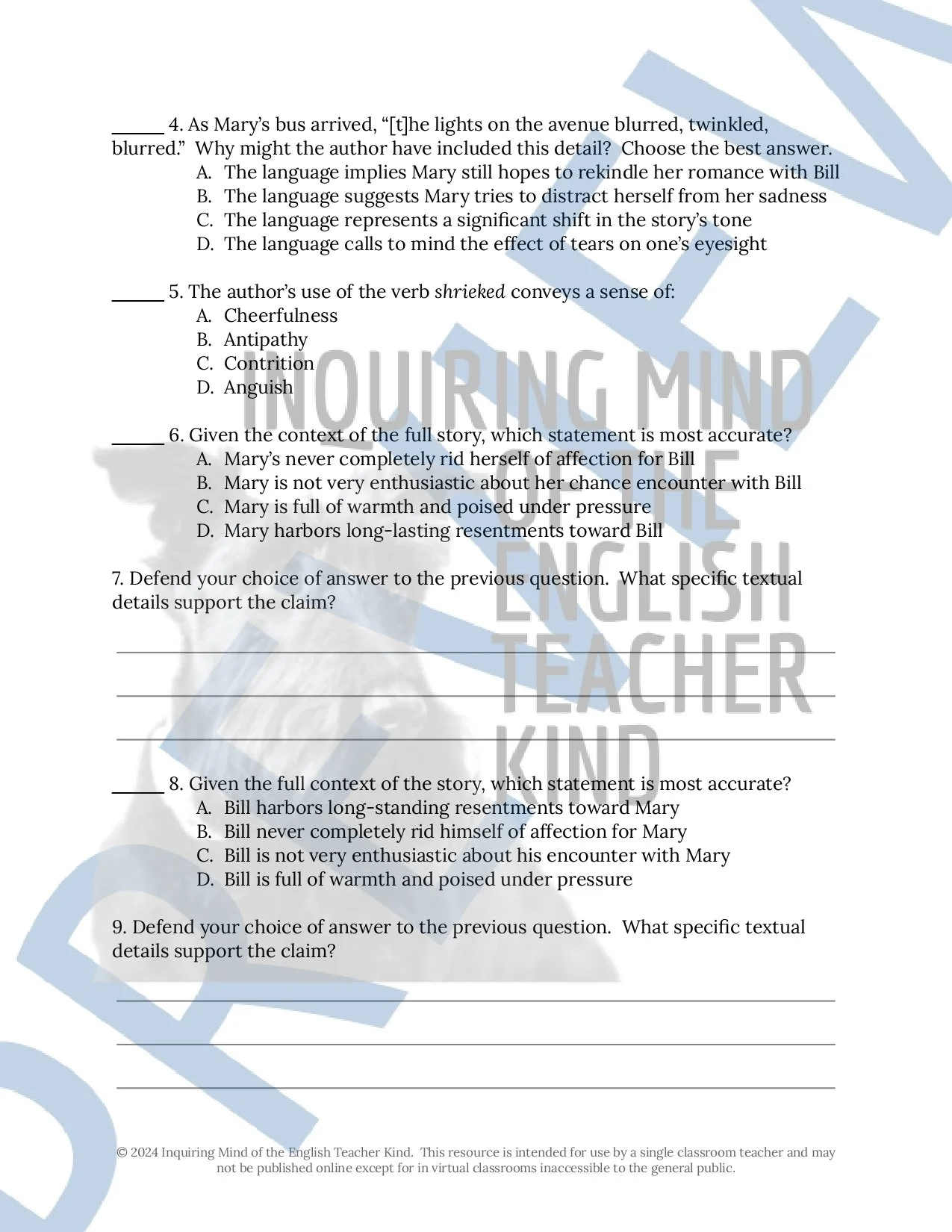 "Early Autumn" by Langston Hughes Quiz, Close Reading Analysis ...