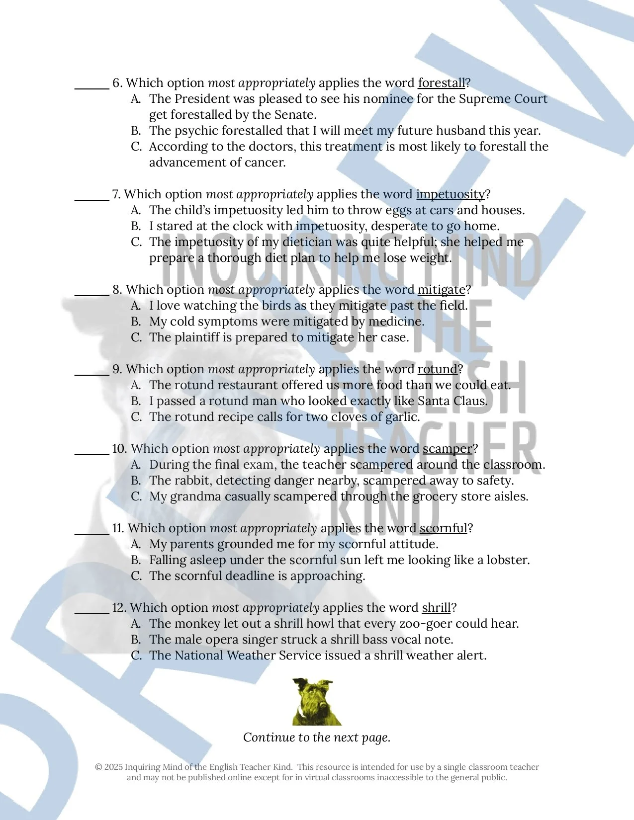 Never Cry Wolf by Farley Mowat Vocabulary Games for High School English ...