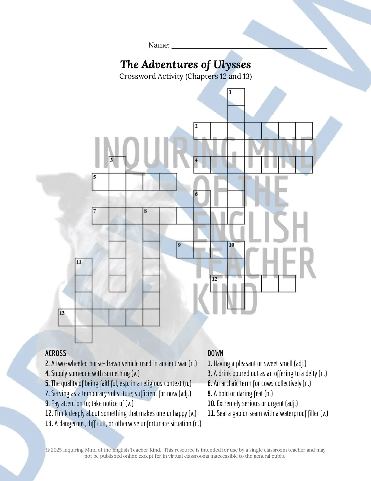 The Adventures of Ulysses Bundle of Quizzes, Close Reading Activities ...