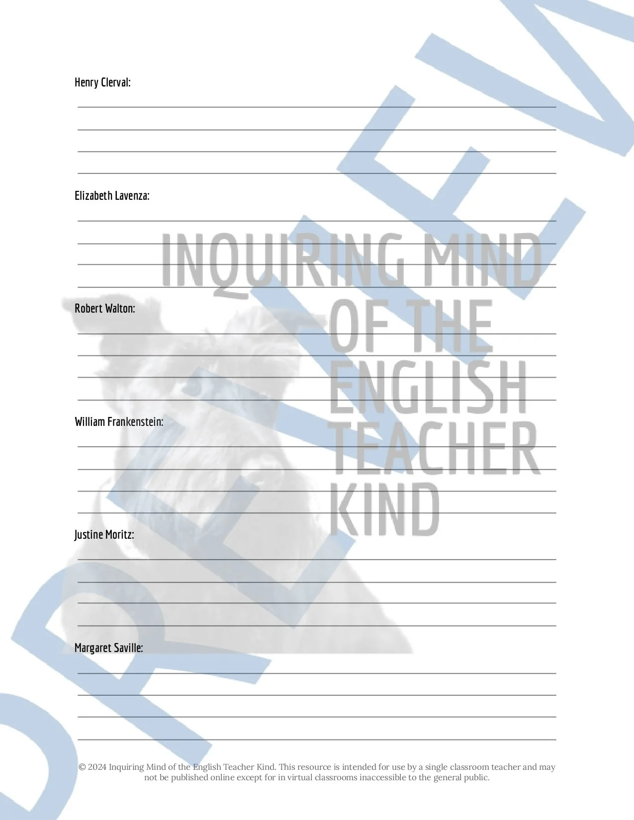 Frankenstein by Mary Shelley Test and Answer Key for High School ...