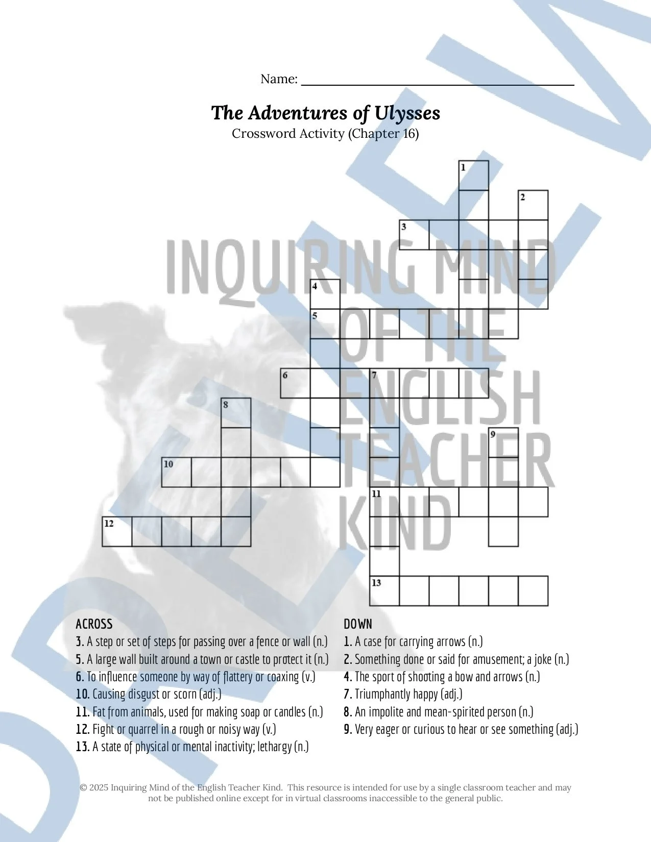 The Adventures of Ulysses Bundle of Quizzes, Close Reading Activities ...