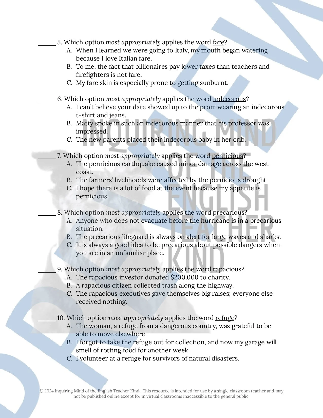 "The Sparrow and His Four Children" Quiz, Close Reading, and Vocabulary ...