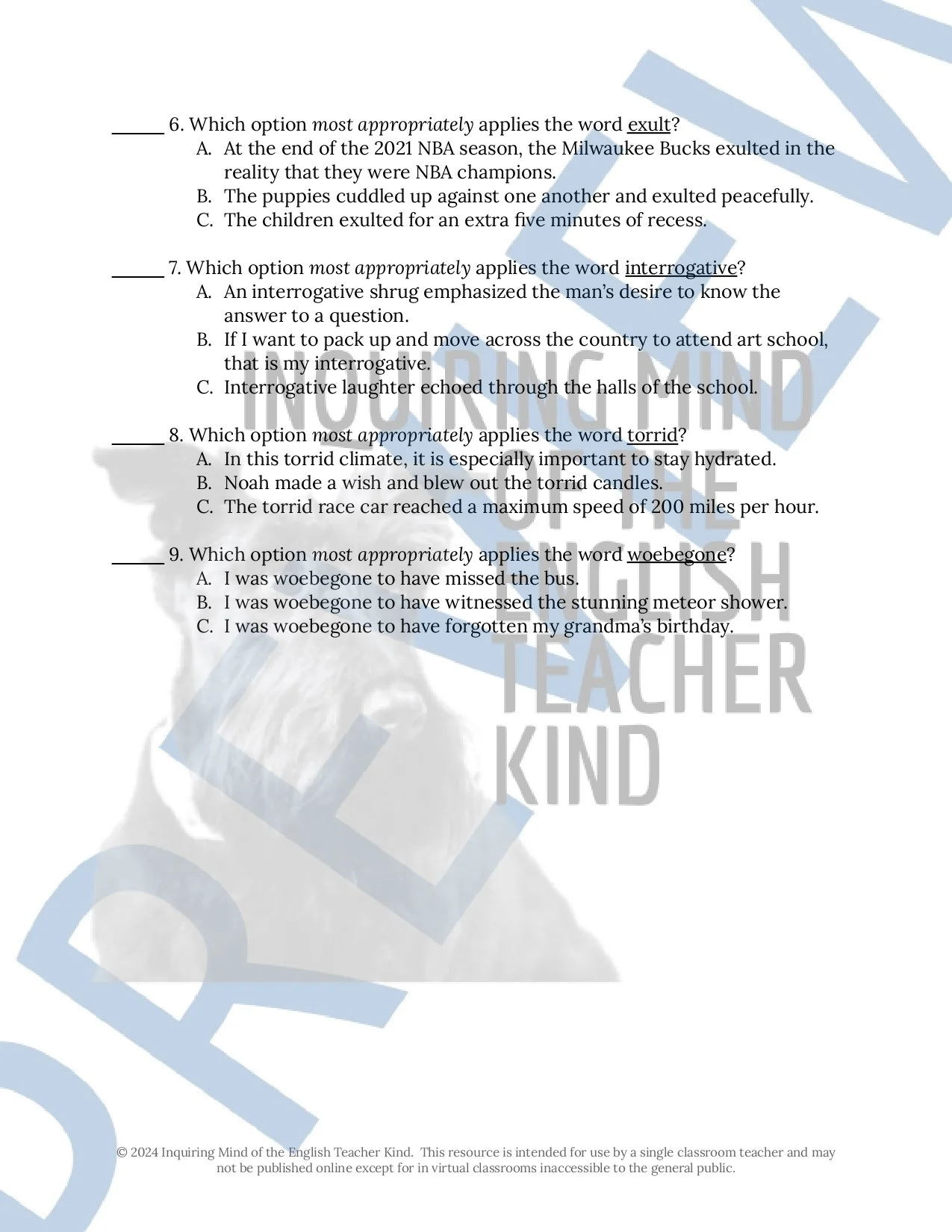 Lord of the Flies Vocabulary Development Games and Activities for High ...