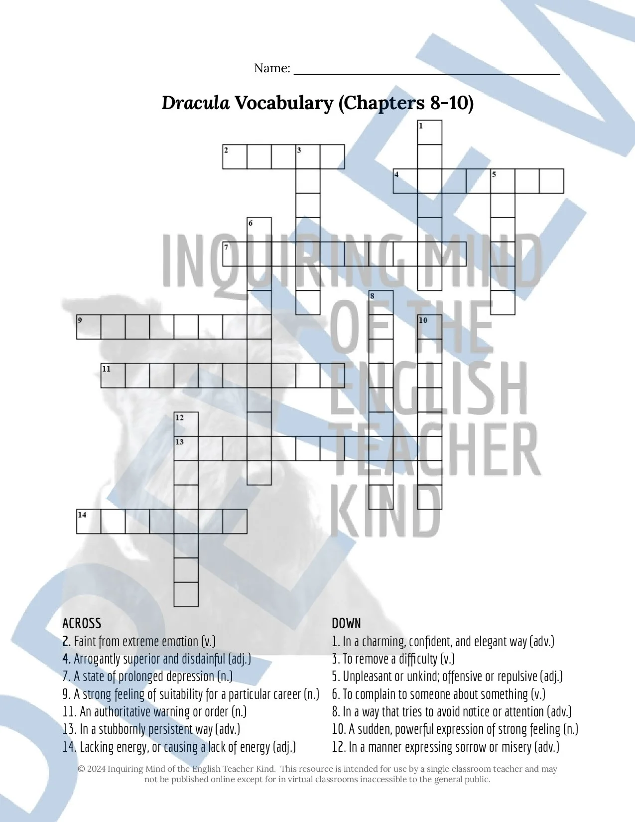 Dracula by Bram Stoker Chapters 8-10 Quiz, Close Reading Worksheets ...