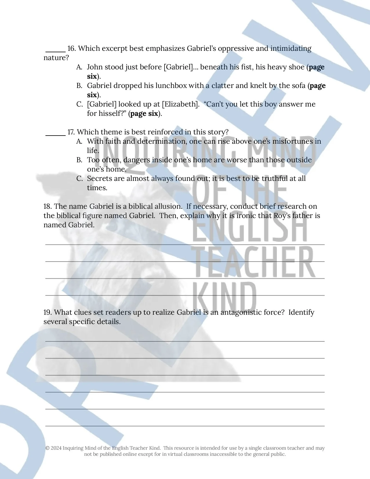 "The Rockpile" by James Baldwin Quiz, Close Reading, and Vocabulary ...