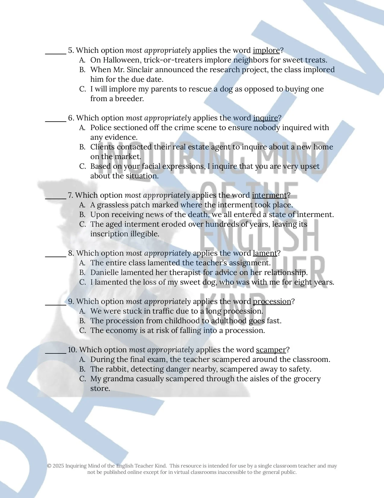 "The Death of the Little Hen" Quiz, Worksheet, and Vocabulary Games ...