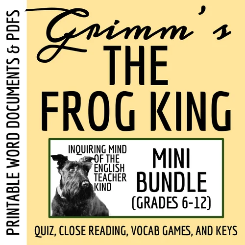 "Cinderella" by the Brothers Grimm Quiz, Close Reading, and Vocabulary ...