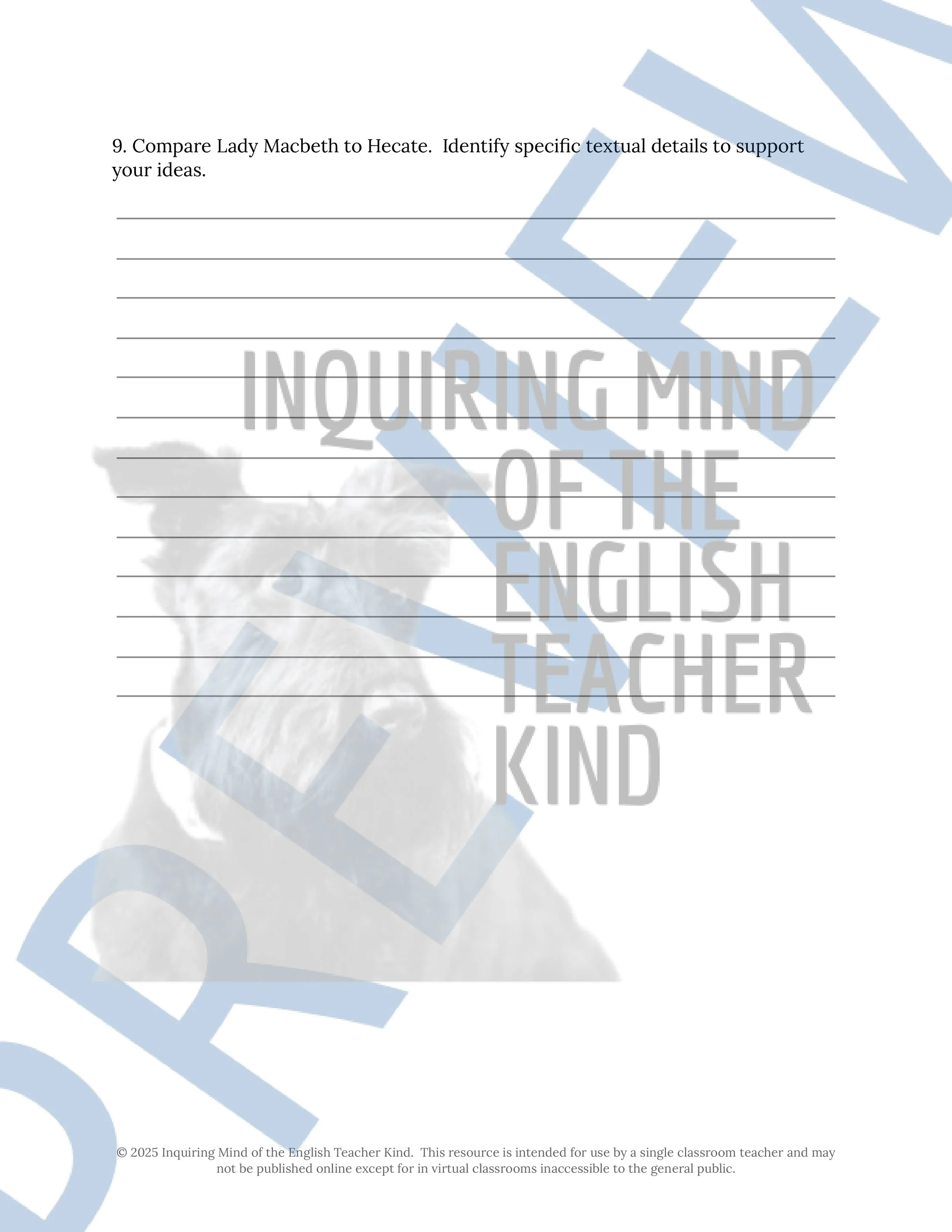 Macbeth Act 3 Quiz and Close Reading Worksheets Bundle by Inquiring ...