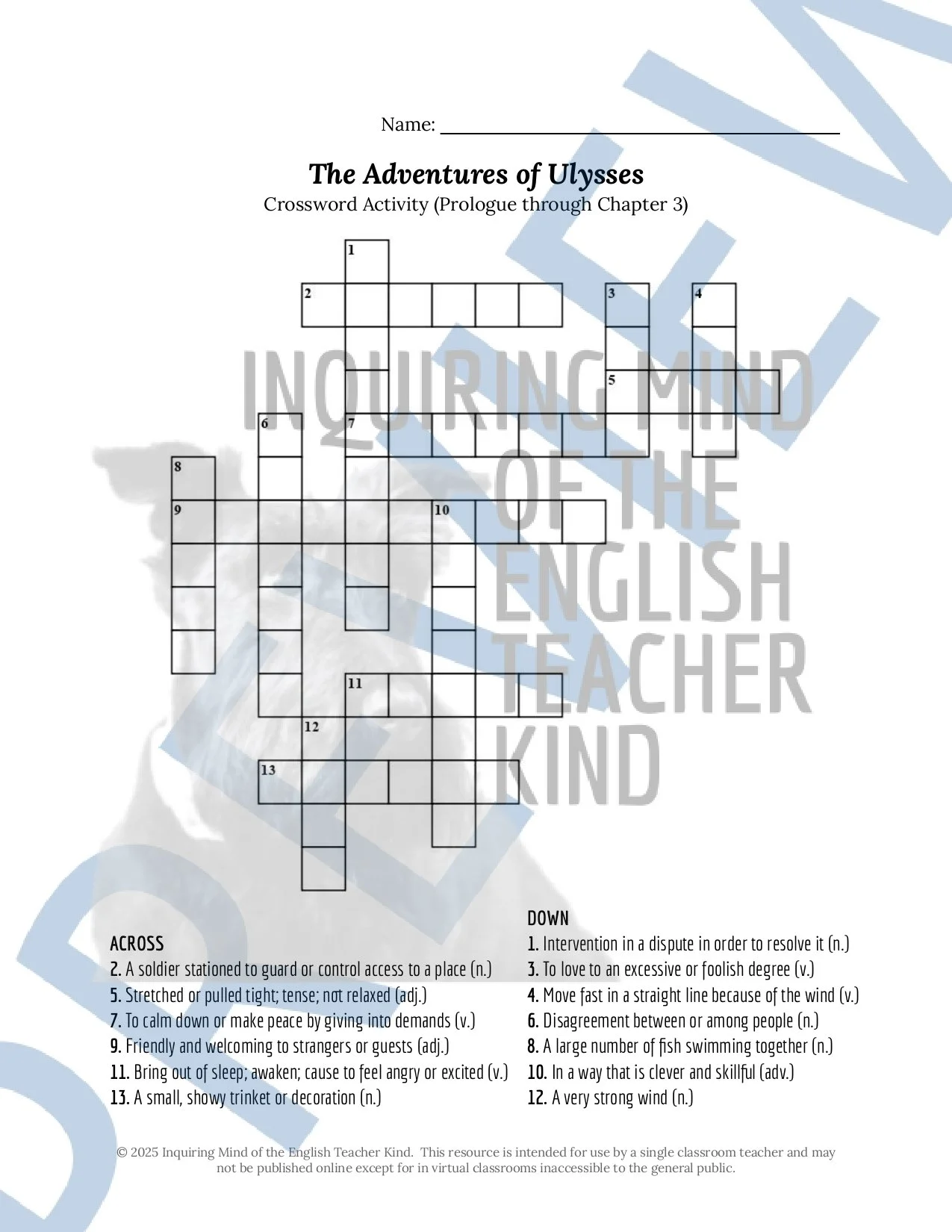 The Adventures of Ulysses Bundle of Quizzes, Close Reading Activities ...