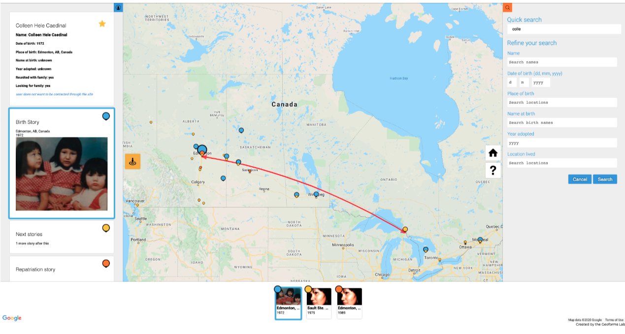 Mapping the 60s Scoop Diaspora — Sixties Scoop Network
