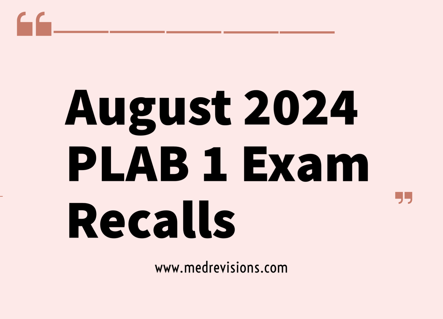 A Comprehensive 6-Month Study Plan for PLAB 1 or UKMLA Exam — MedRevisions