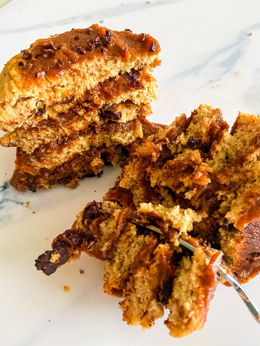 Salted Caramel Protein Pancakes — Kate's Clean Eats