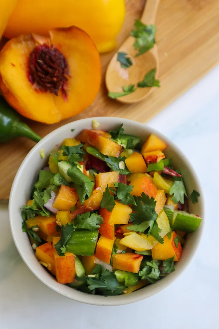 Peach Cucumber Salsa — Kate's Clean Eats