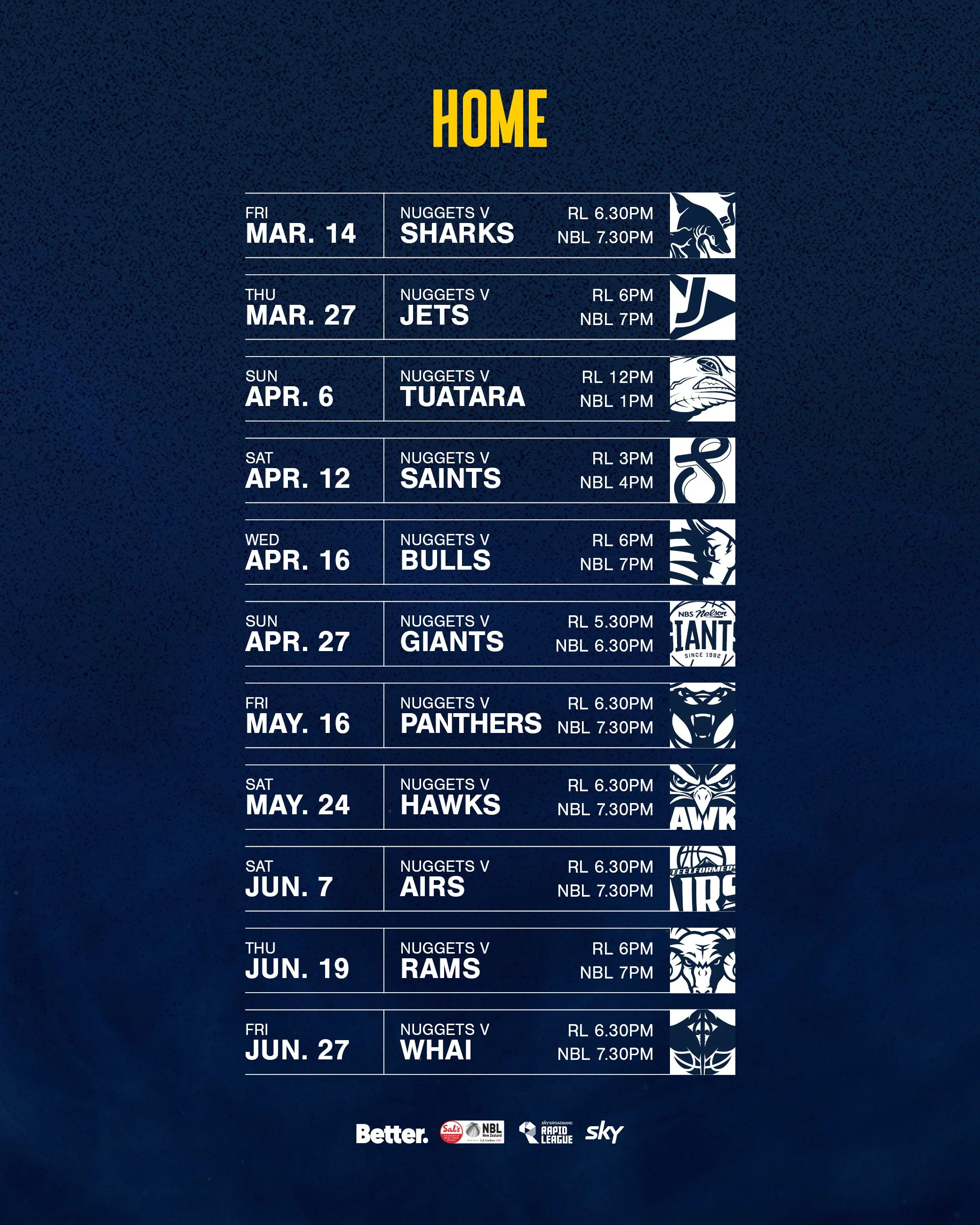 Nuggets Schedule