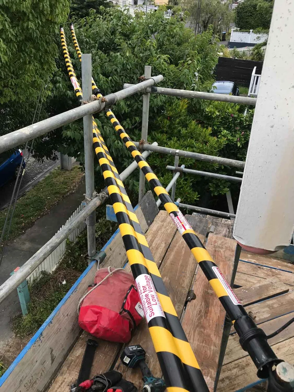 Overhead Sleeving/Line Wraps — Sparkz Electrical