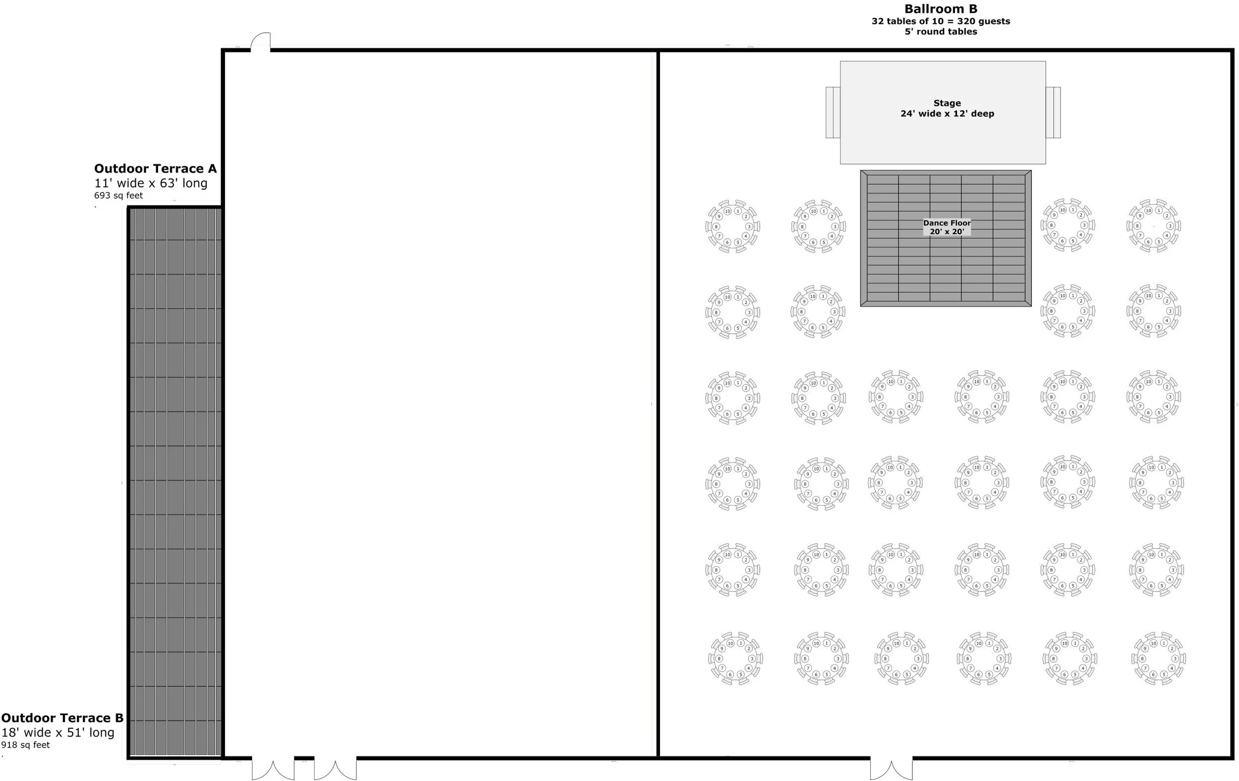 Ballroom B — Cedar Event Centre
