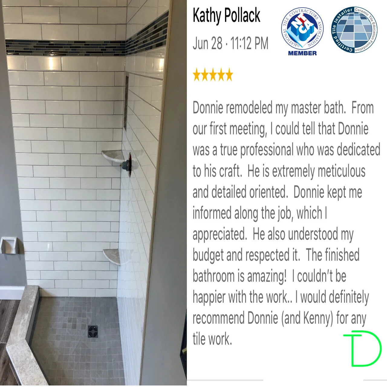 Donnie D's Tile&Remodeling