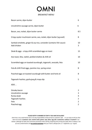 Menu — OMNI