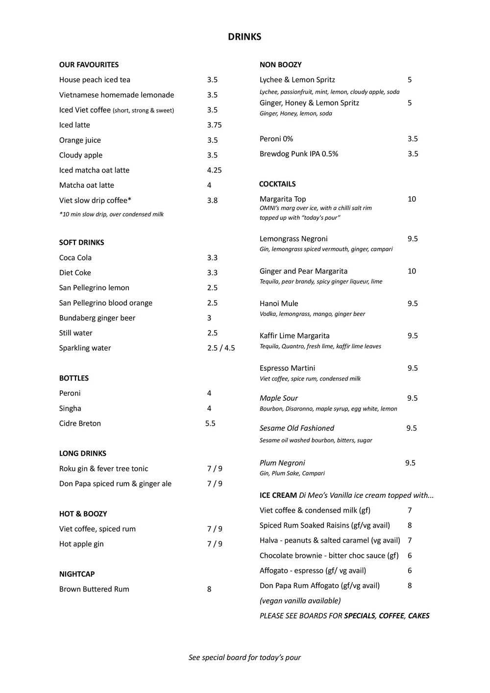 Menu — OMNI