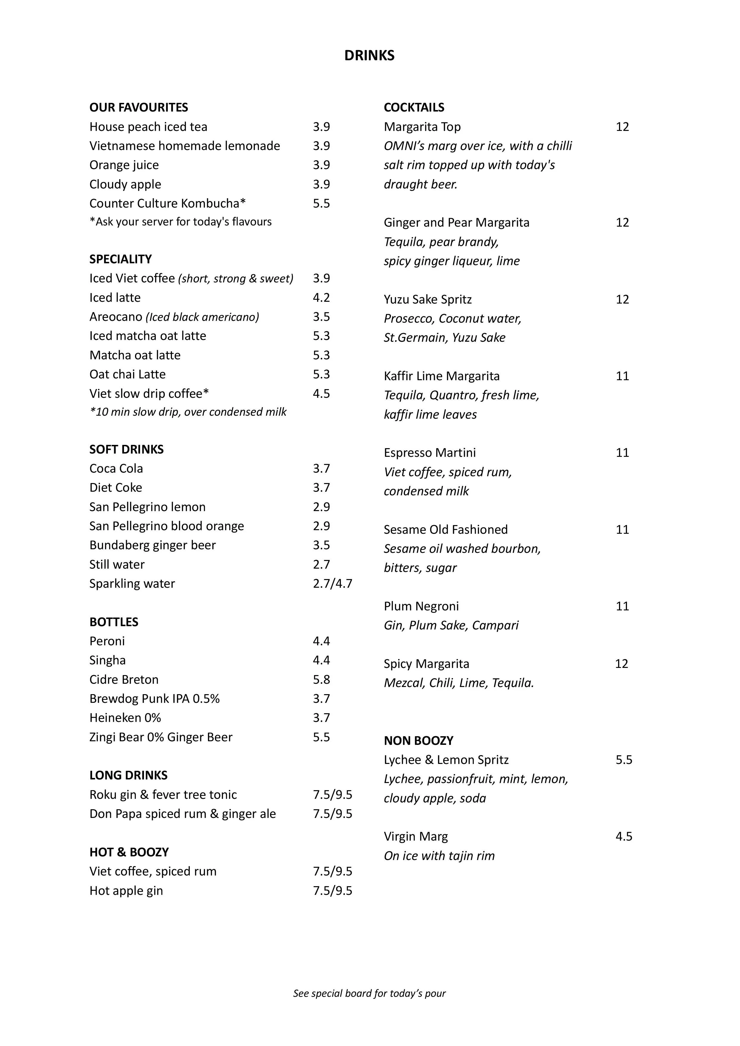 Menu — OMNI