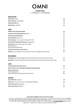 Menu — OMNI