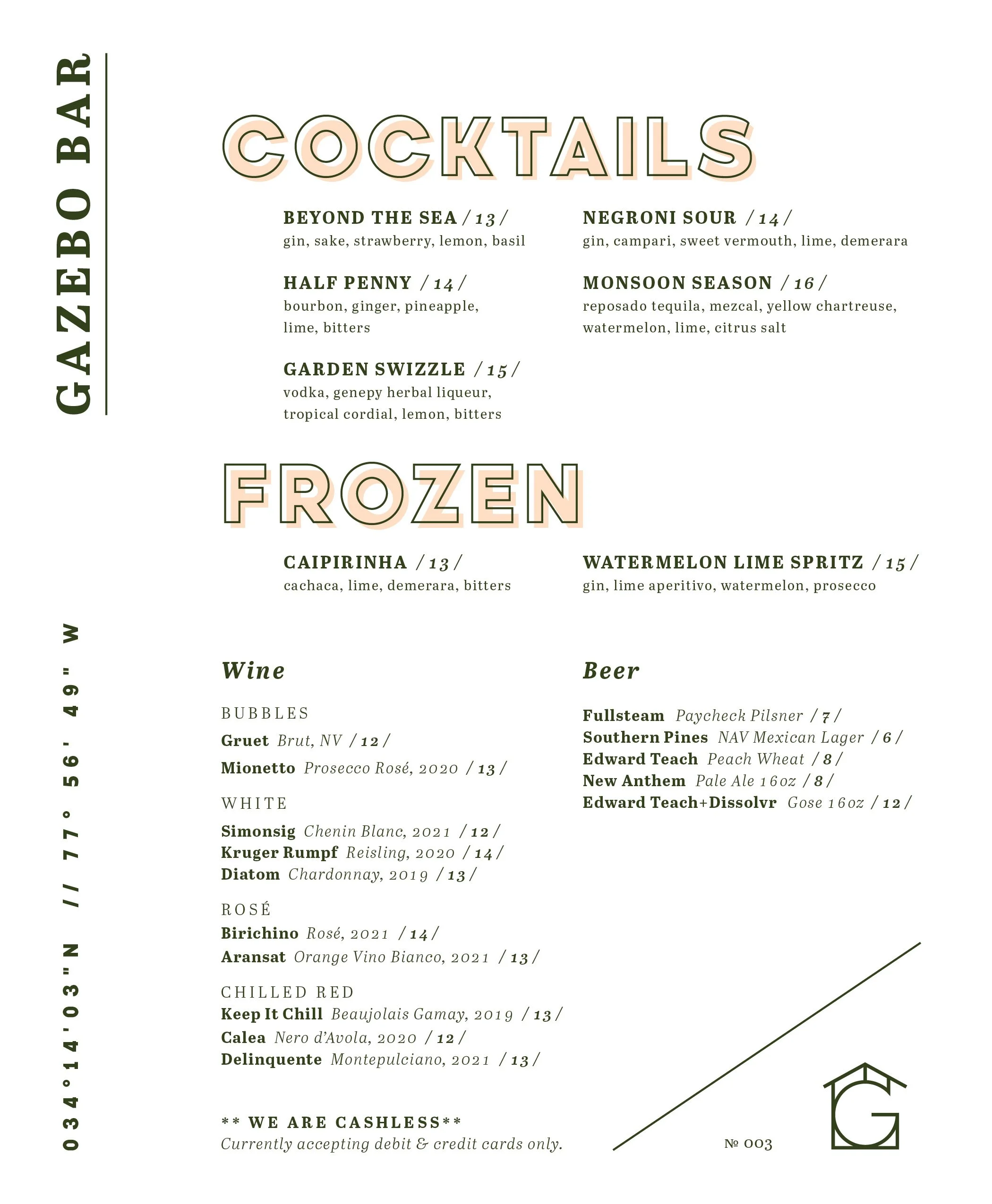 Gazebo Bar — Dram Yard + Gazebo Bar