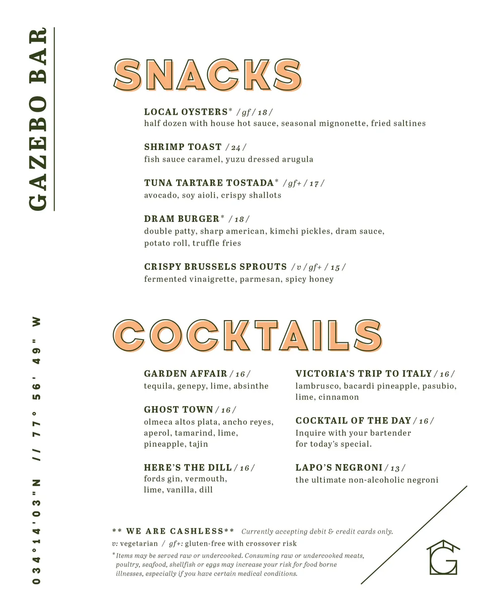 Gazebo Bar — Dram Yard + Gazebo Bar