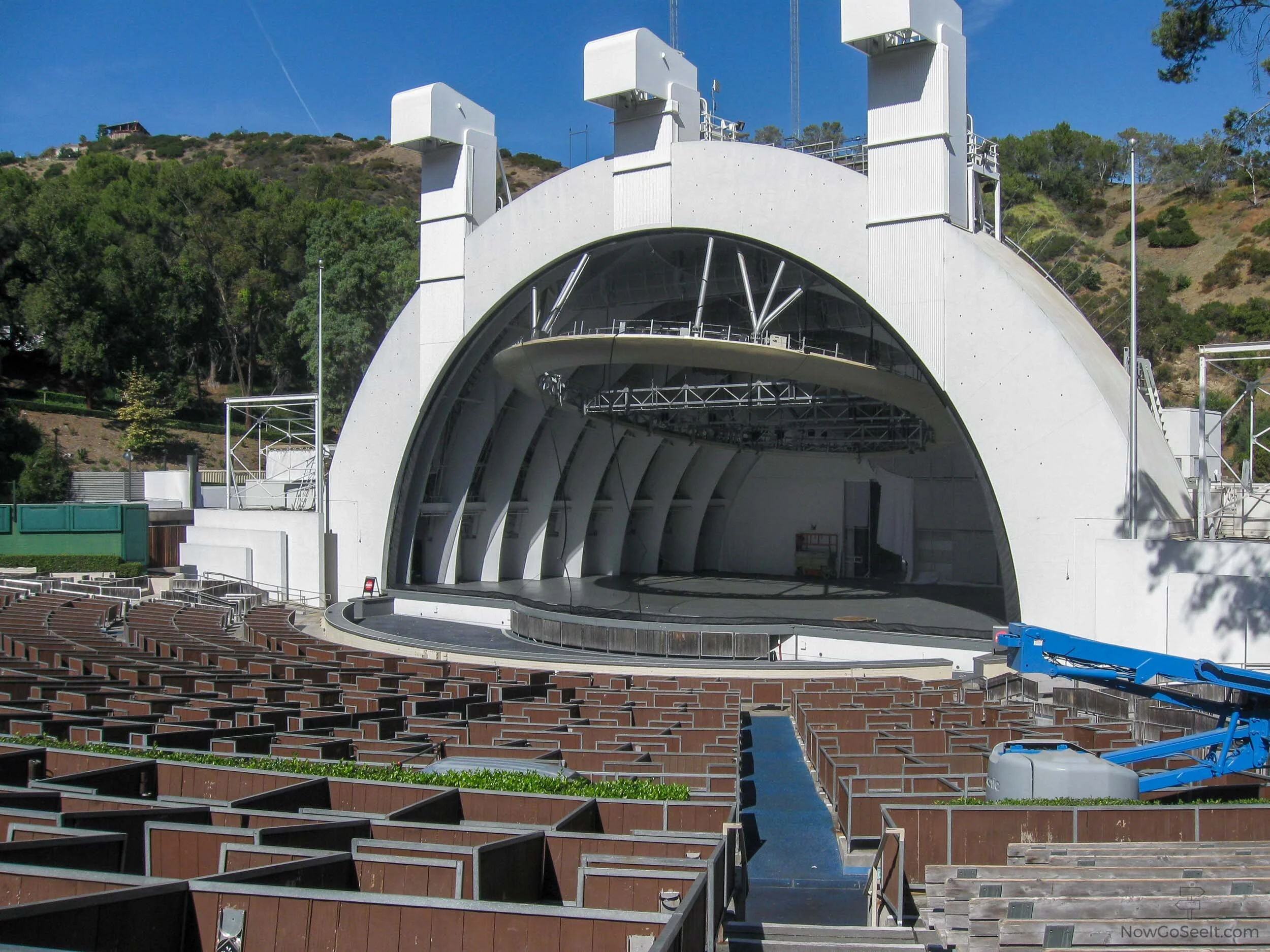 Visiting the Hollywood Bowl.