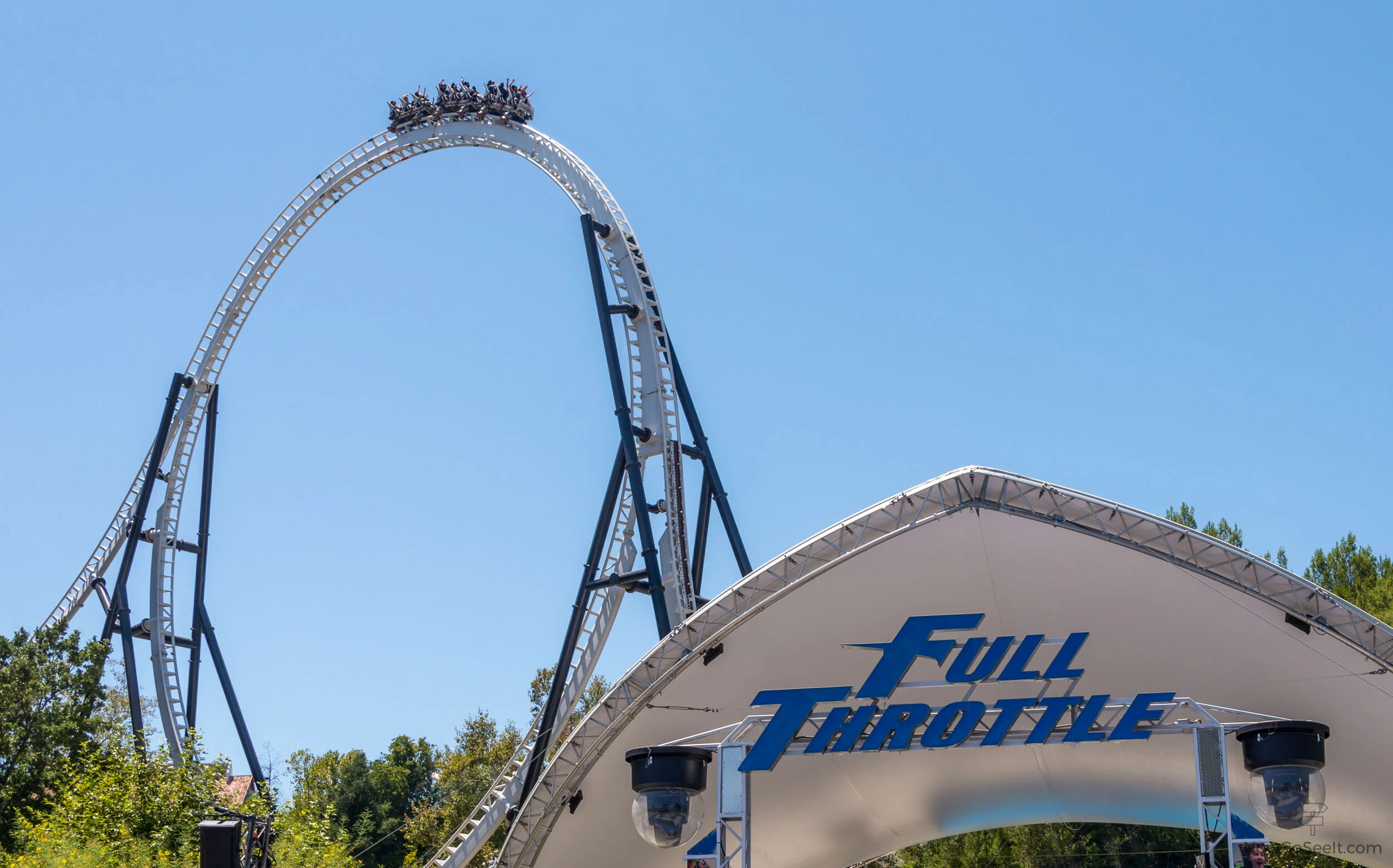 Six Flags Magic Mountain Full Throttle Layout