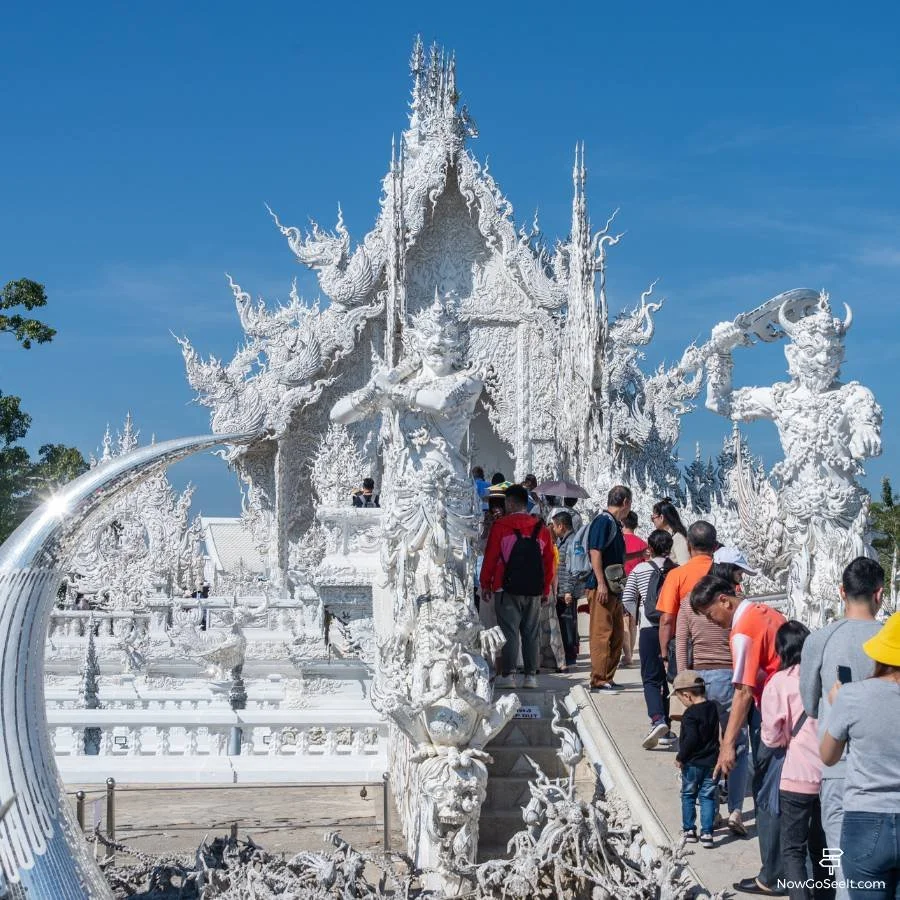 White Temple Chiang Mai Thailand Chiang Mai White Temple Hi Res Stock